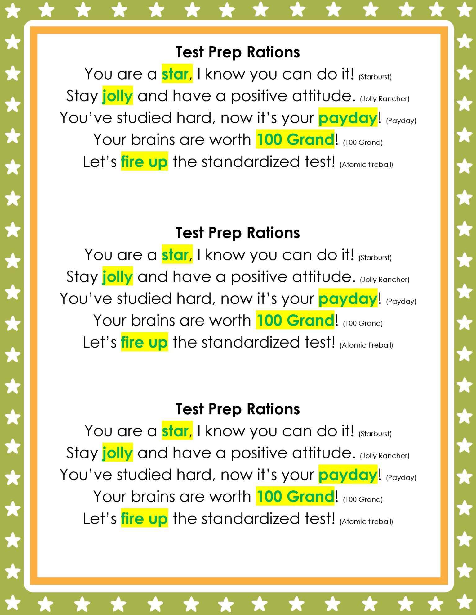A Sweet Treat for Test-Taking – Astute Hoot