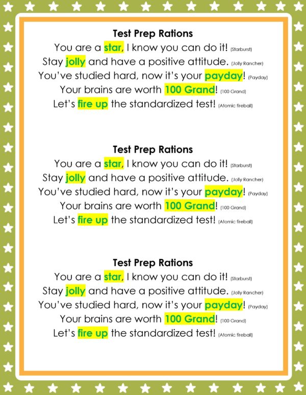 A Sweet Treat for Test-Taking – Astute Hoot