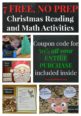 7 FREE, NO PREP Christmas Reading & Math Activities – Astute Hoot
