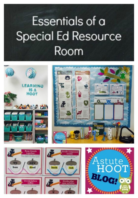 Essentials of a Special Ed Resource Room – Astute Hoot