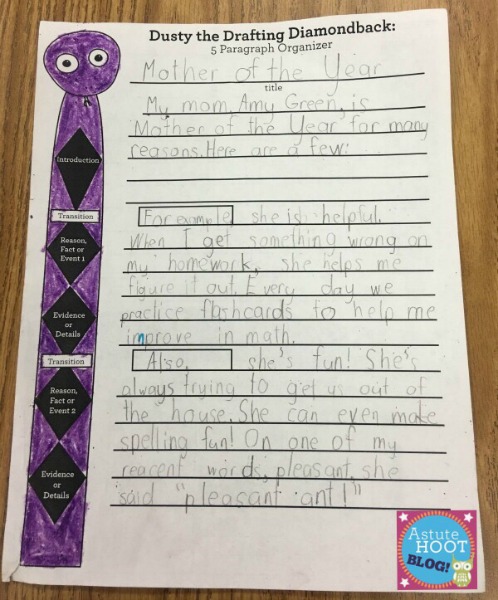 Mother’s Day Mother of the Year Writing & Art Project – Astute Hoot